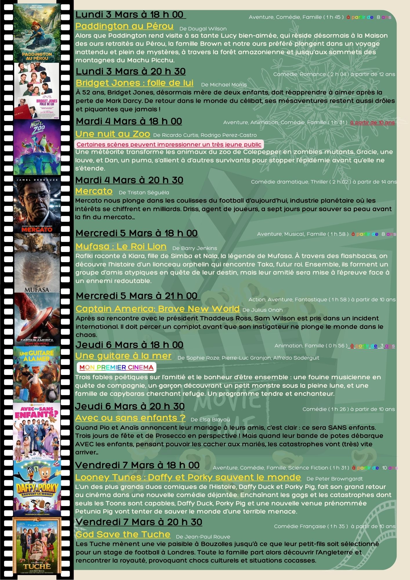 Programmes des animations - La Toussuire
